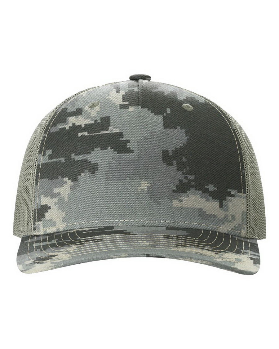 Richardson 112PFP Printed Five-Panel Trucker Cap-Digital Camo/ Light ...