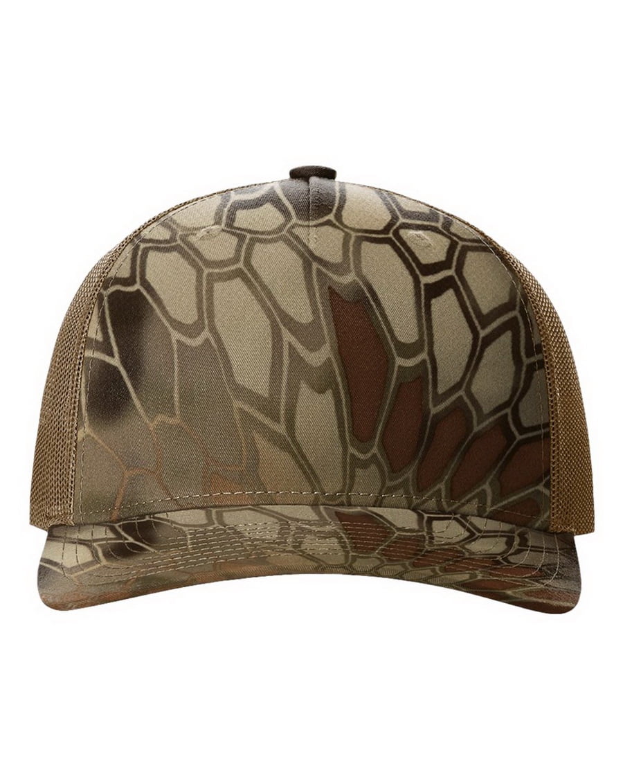 Richardson 112PFP Printed Five-Panel Trucker Cap-Kryptek Highlander/ Buck - Walmart.com