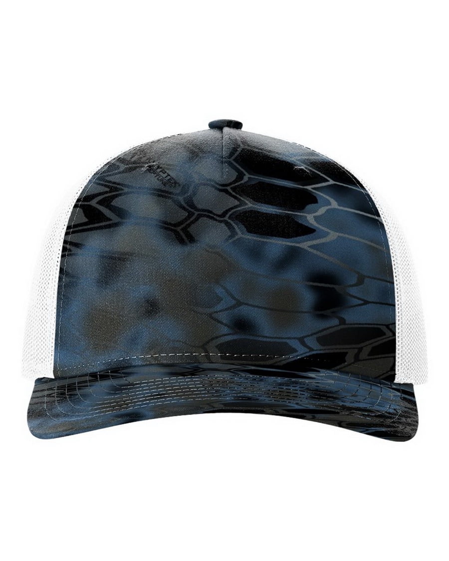 Richardson 112PFP Printed Five-Panel Trucker Cap-Kryptek Neptune/ White - Walmart.com