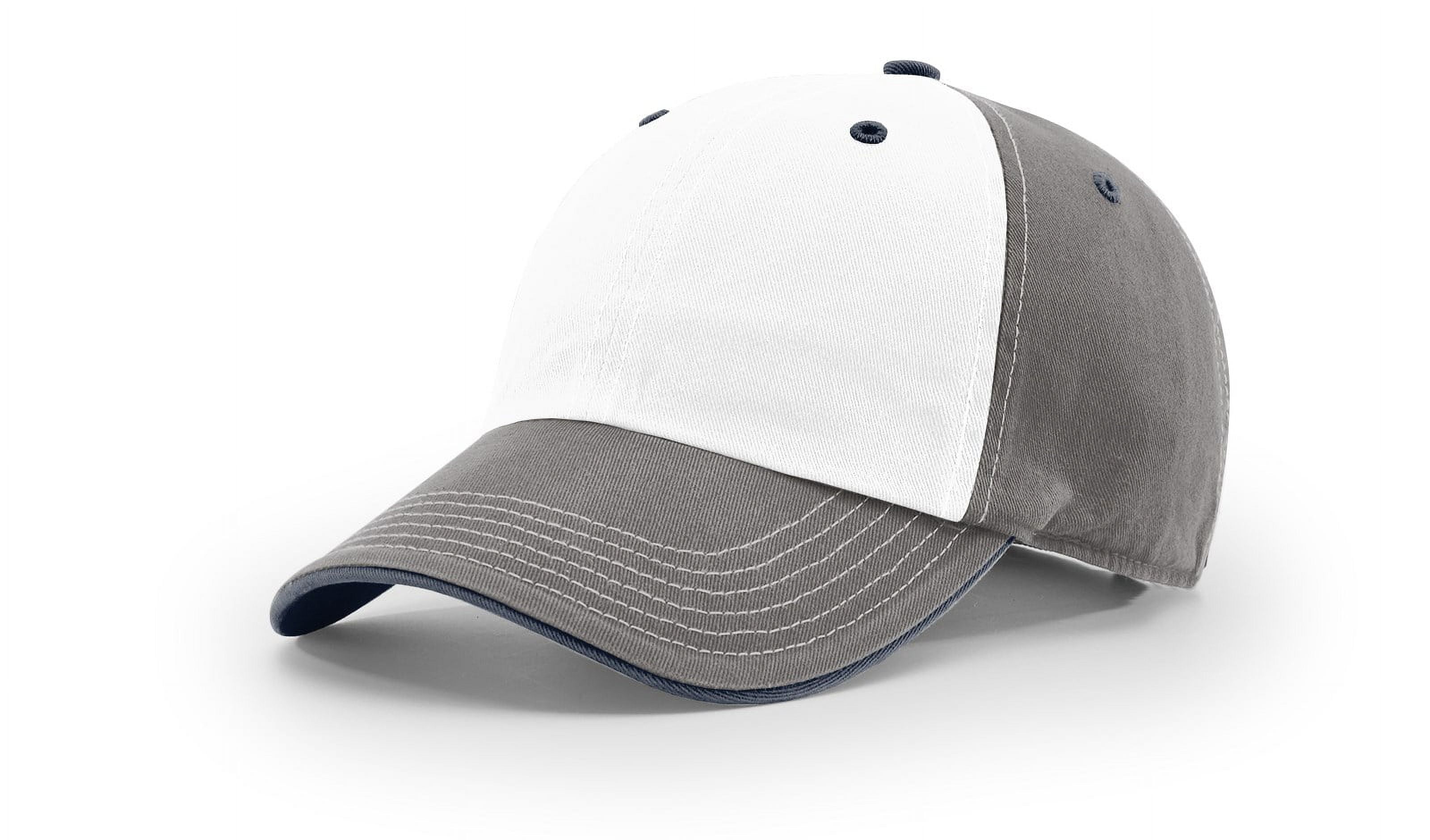 Richardson 322 Washed Chino Charcoal Caps - White Charcoal Navy ...
