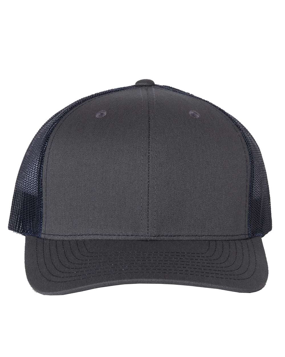 Richardson - Adjustable Snapback Trucker Cap - 112 - Charcoal/ Navy ...