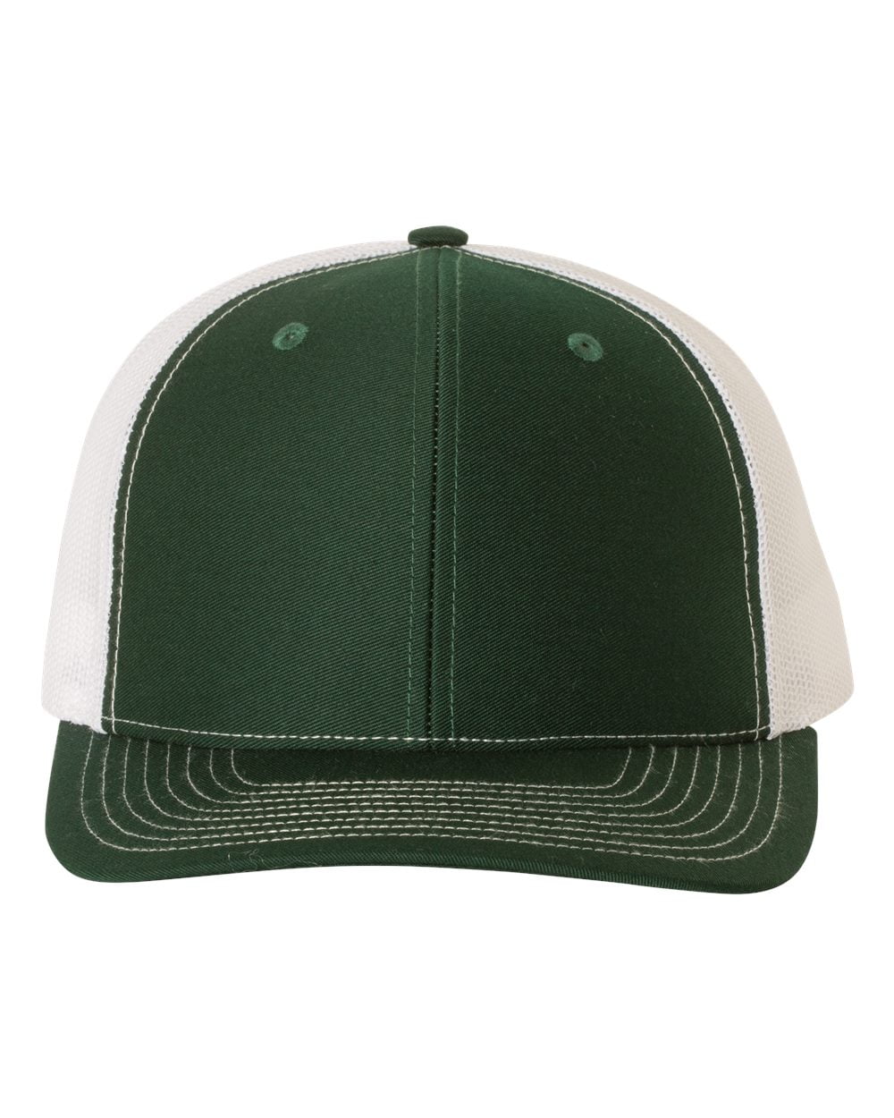 Richardson - Adjustable Snapback Trucker Cap - 112 - Dark Green/ White ...
