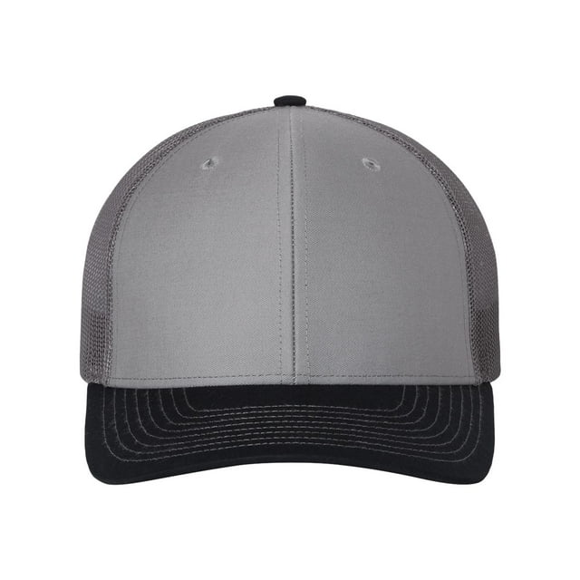 Richardson - Adjustable Snapback Trucker Cap - 112 - Grey/ Charcoal ...