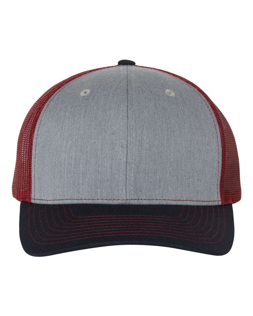 Richardson - Adjustable Snapback Trucker Cap - 112 - Heather Grey ...