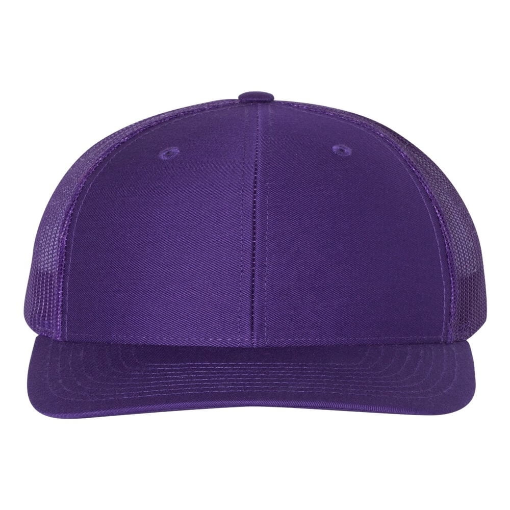 Richardson - Adjustable Snapback Trucker Mesh Cap, Purple - Walmart.com