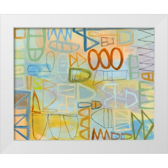 Richardson-Baughman, Janet 14x12 White Modern Wood Framed Museum Art ...