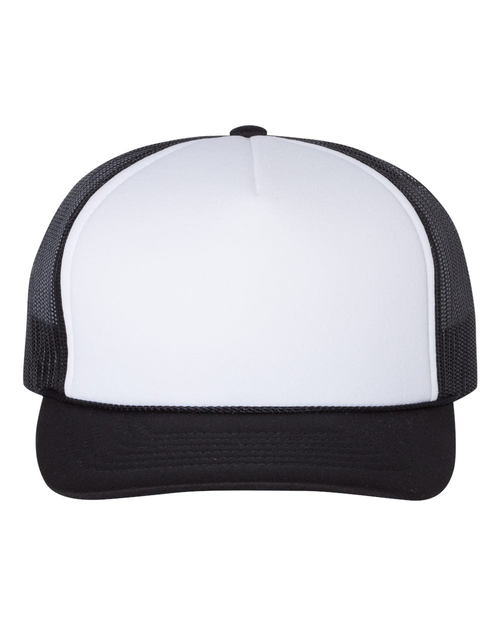 Richardson - Foam Trucker Cap - 113 - White/ Black - Size: Adjustable ...