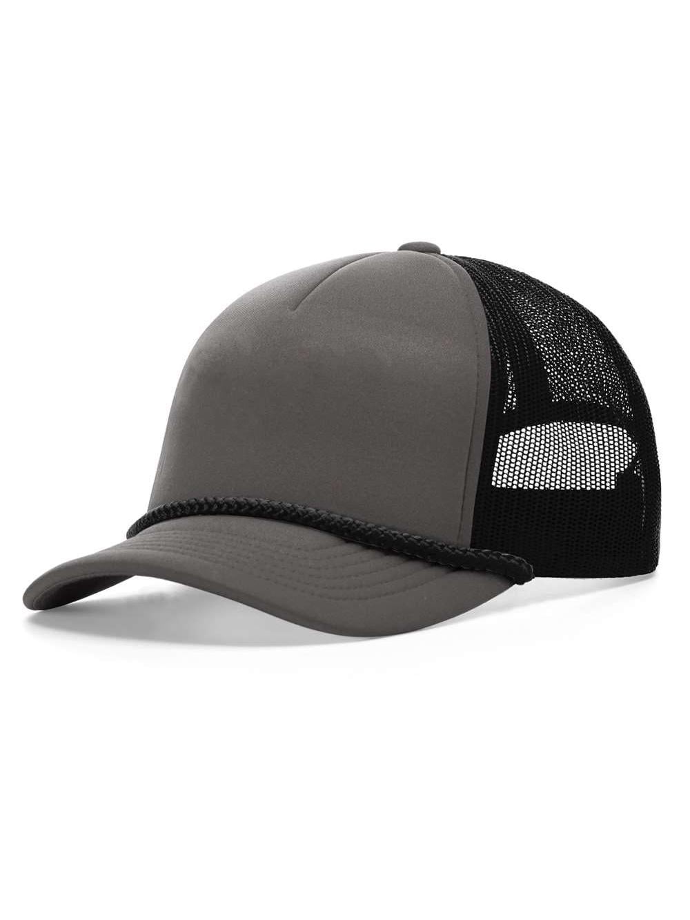 Richardson - Low Pro Foamie Trucker Cap - 213 - Charcoal/ Black/ Black ...