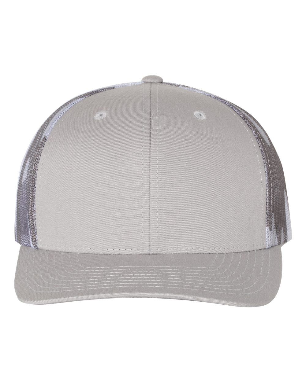 Richardson - Printed Mesh Trucker Cap - 112PM - Grey/ Grey Camo - Size ...
