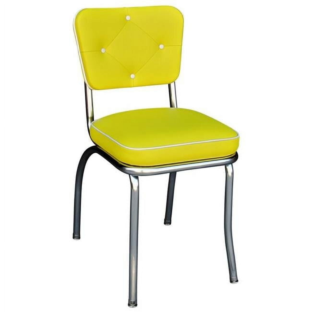 Richardson Seating Corp 4240 Lucy Diner Chair -Yellow- with 2 in. Box ...