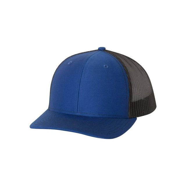 Richardson - Snapback Trucker Cap - 112 - Royal/ Black - Size: OSFM ...