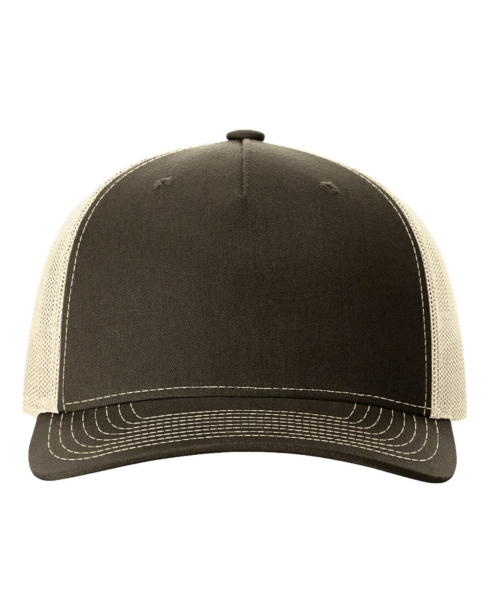 Richardson Trucker Cap Adjustable Split Chocolate Chip/Birch - Walmart.com
