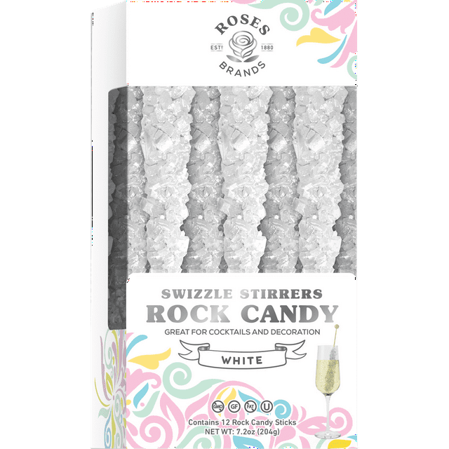 Richardson White Rock Candy Swizzle Sticks 12 piece box - Walmart.com