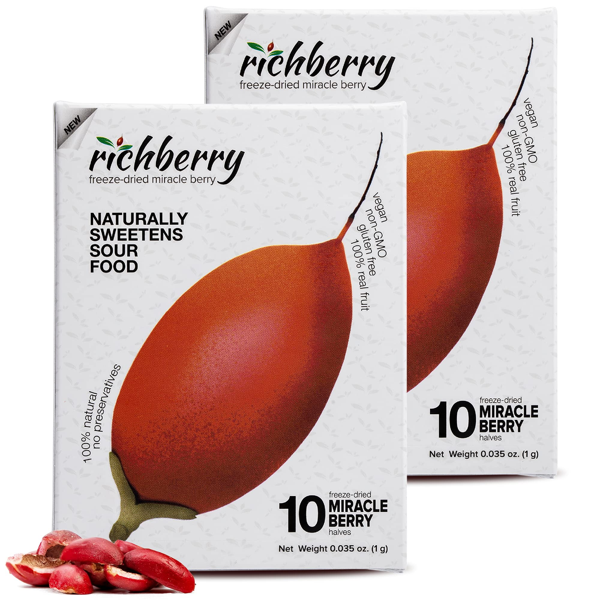 Richberry Miracle Berry Magic IRF13 Fruit - Freeze-dried, Naturally ...