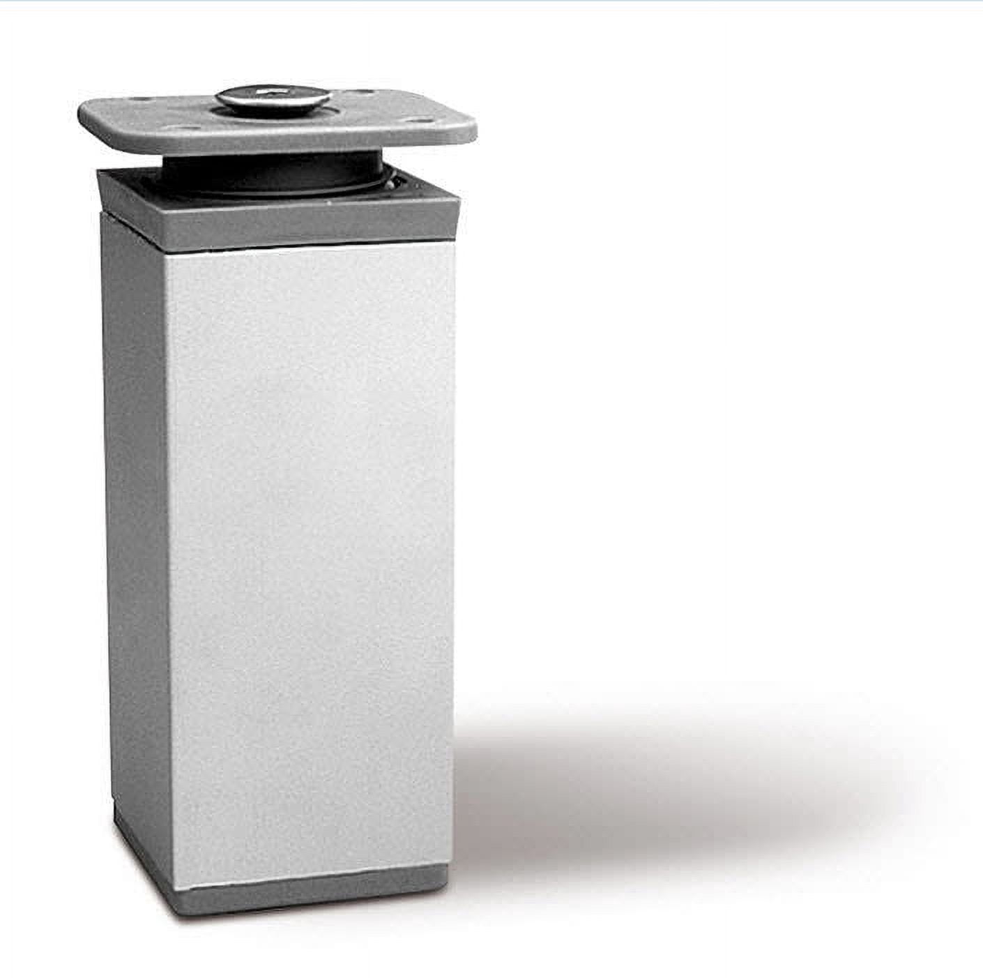 Richelieu 6427100 3-15/16" Tall Square Furniture Leg - Silver - Walmart.com