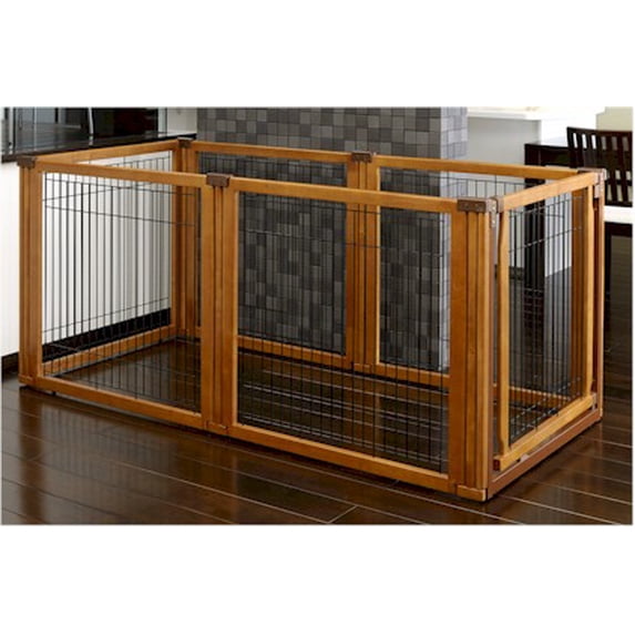 Richell Convertible Elite Dog Gate, Black, 135.80"L x 29.10"W x 31.50"H ...