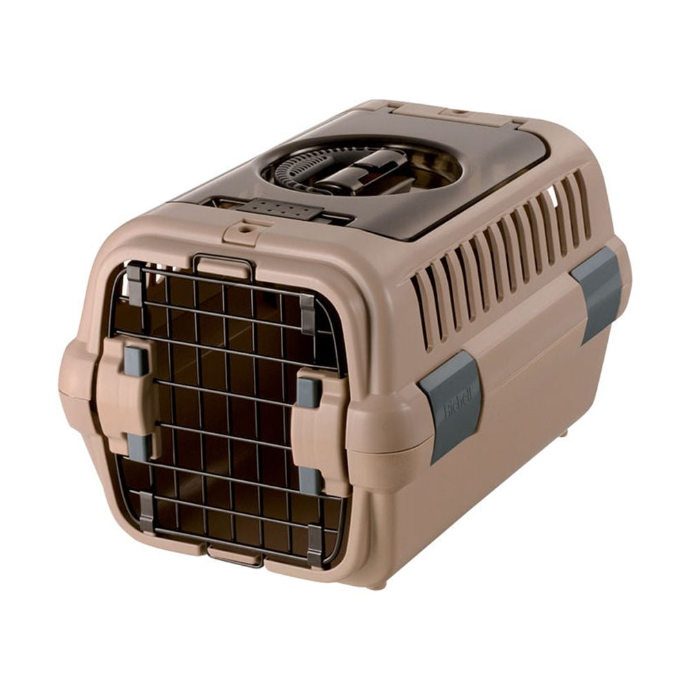 Richell Double Door Pet Carrier Small Plastic 18.5" x 12.4" x 11.2 ...