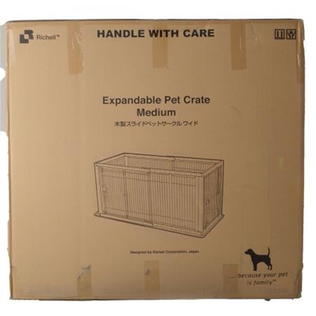Richell Expandable Pet Crate with Floor Tray - Walmart.com