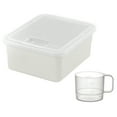 Richell Pet Stuff Container Small, Lid with Hinge for Food or Toy ...
