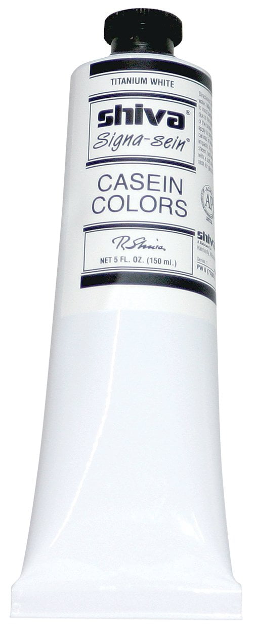 Richeson Casein Paint the Shiva Series - Titanium White, 150 ml tube ...