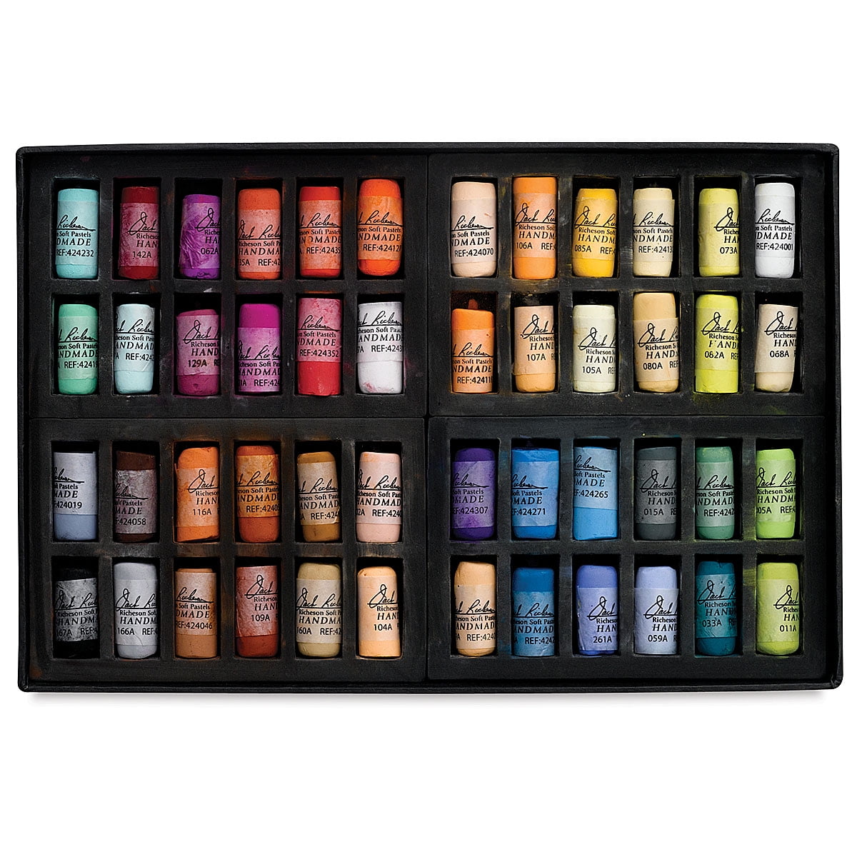 Jack Richeson Signature Half Stick Hand Rolled Pastels (Set of 48 ...