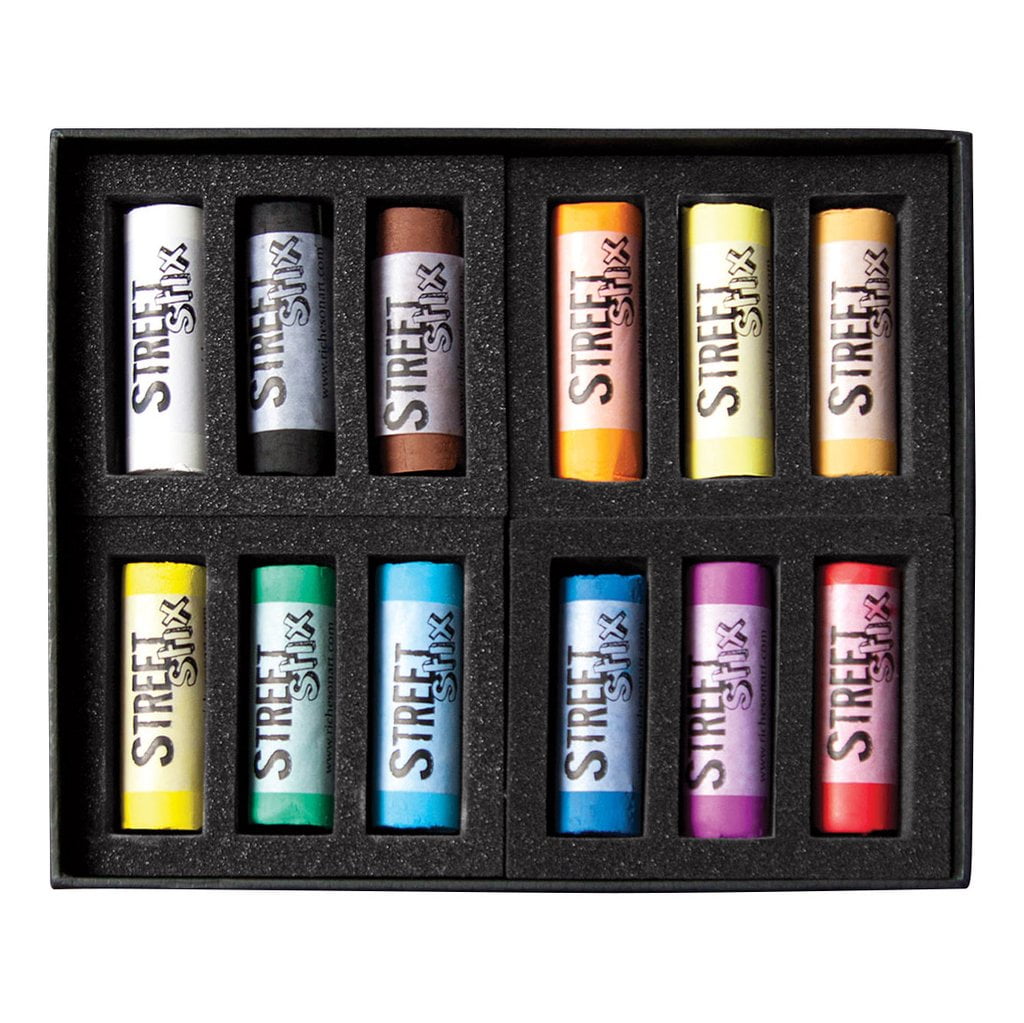 Richeson Street Stix Pavement Pastel Set - Assorted Colors, Set of 12 ...