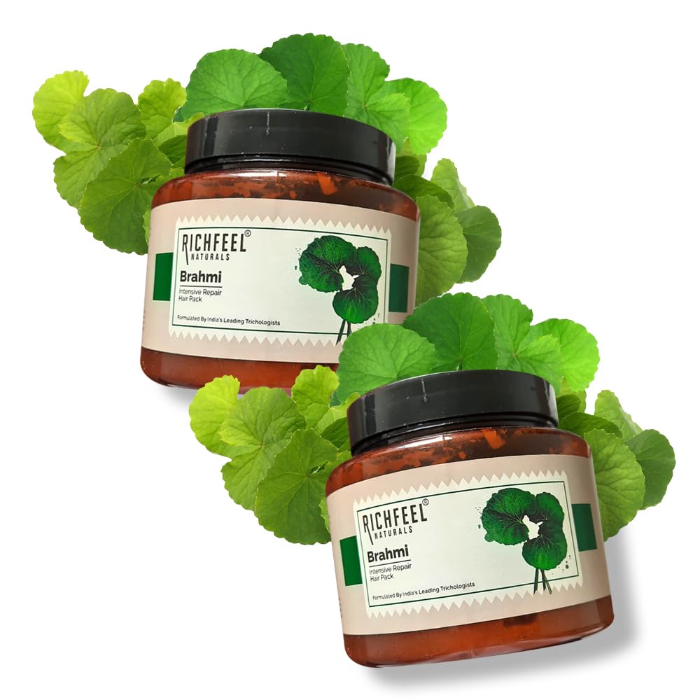 Richfeel Brahmi Intensive Repair Hair Pack | Controls Hair Fall ...