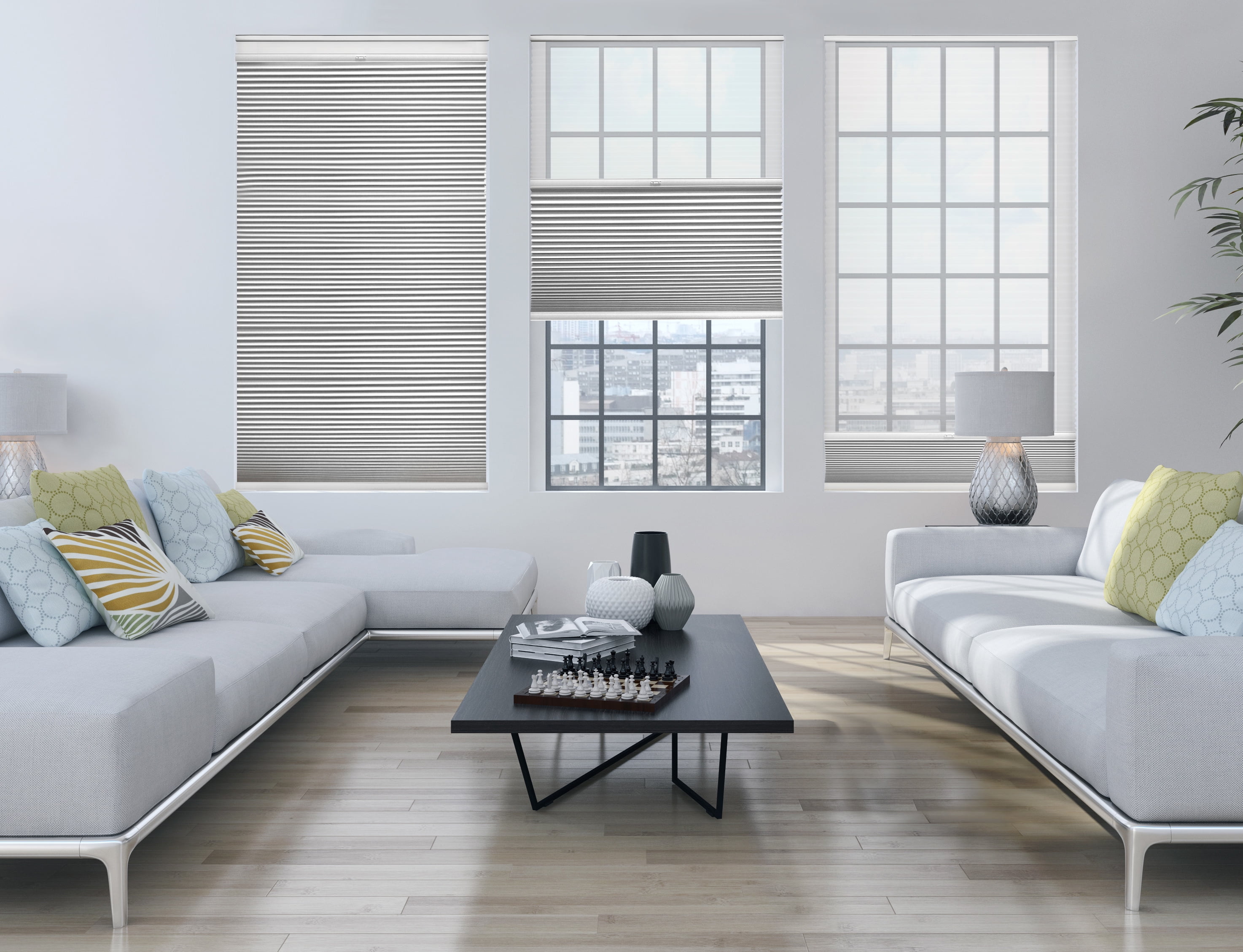 Richfield Studios Cordless Day and Night Cellular Shade, White ...