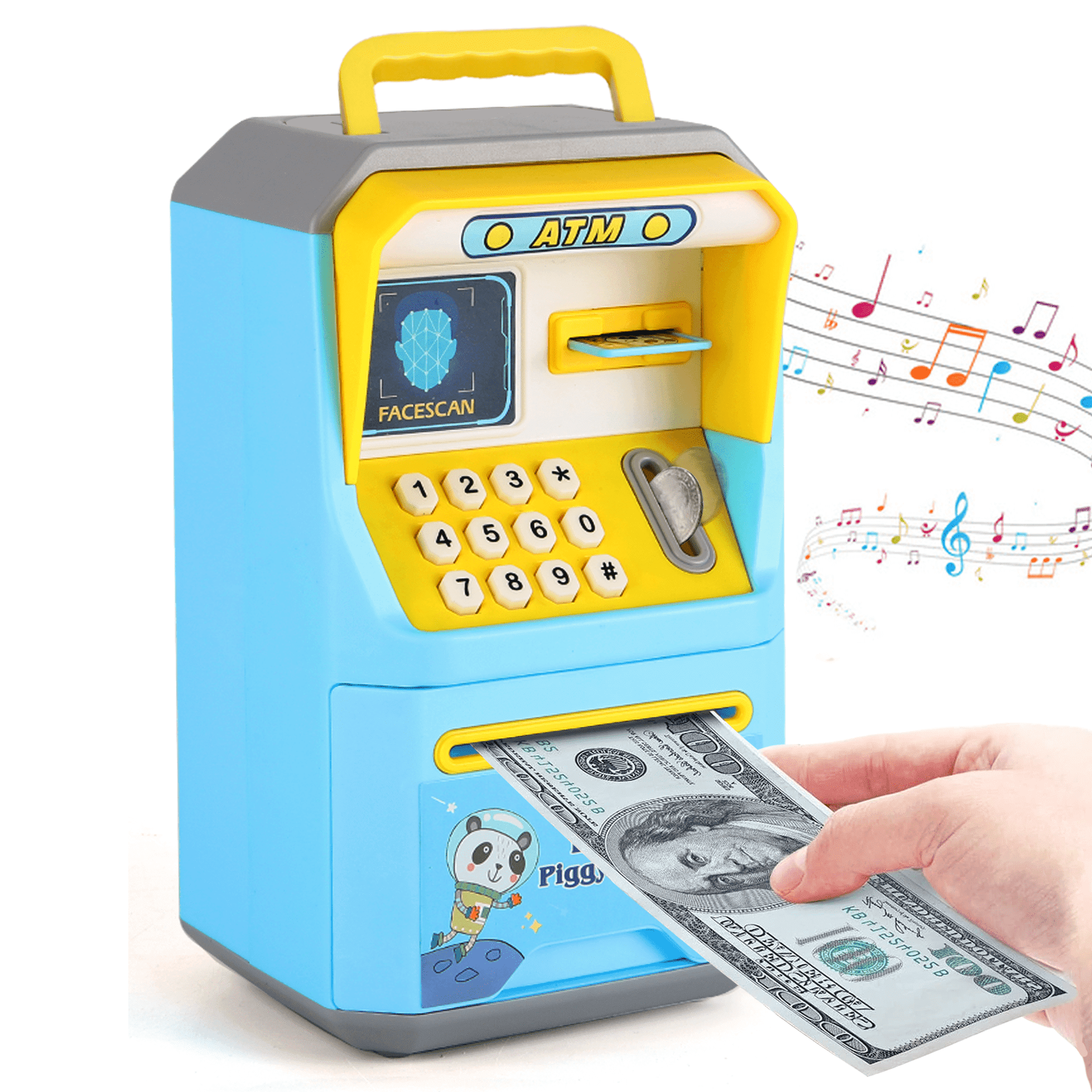 richgv ATM Piggy Bank for Kids, Mini ATM Machine with Password, Saves ...