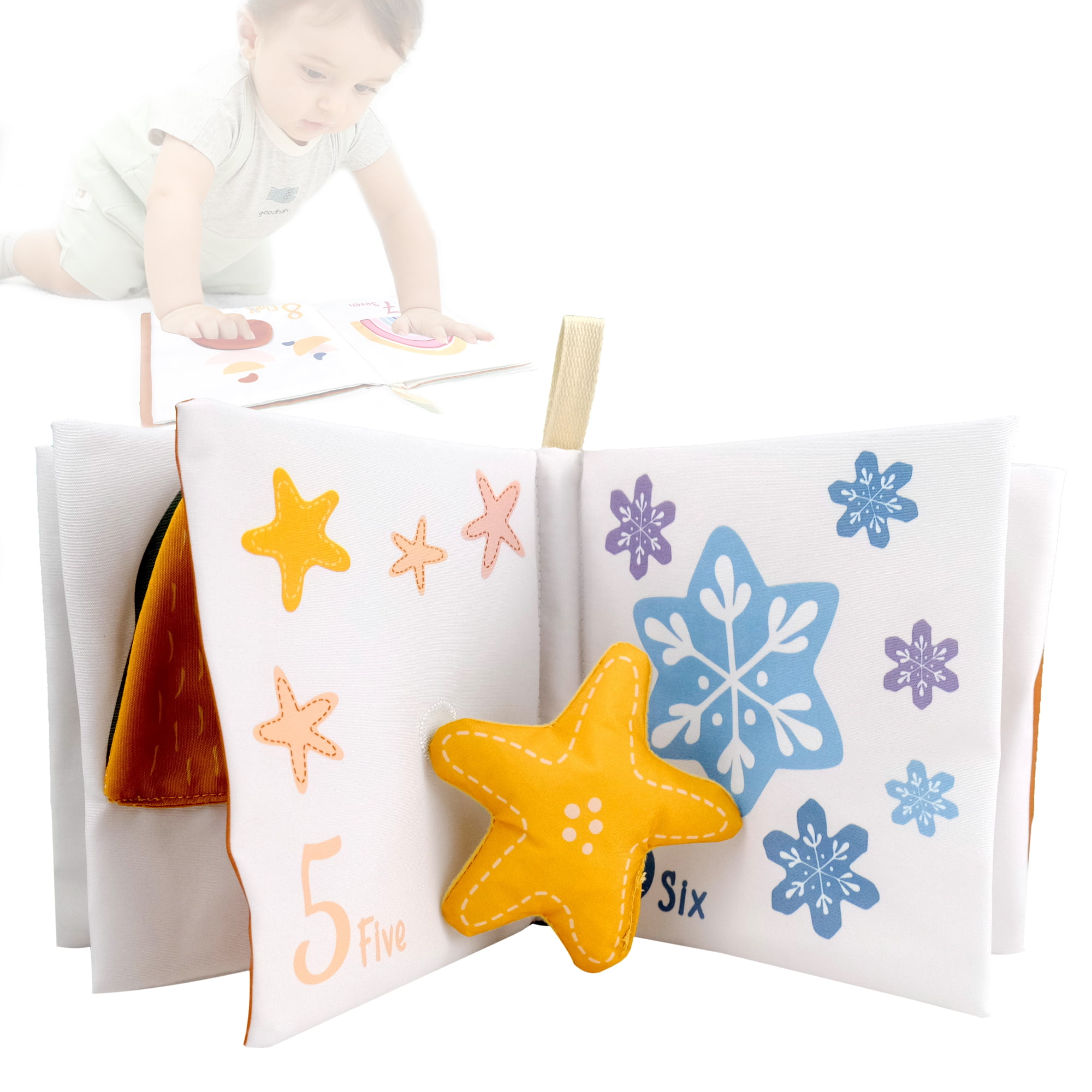 Richgv Baby Cloth Books Soft Early Education Toy Fabric Book for Infant ...