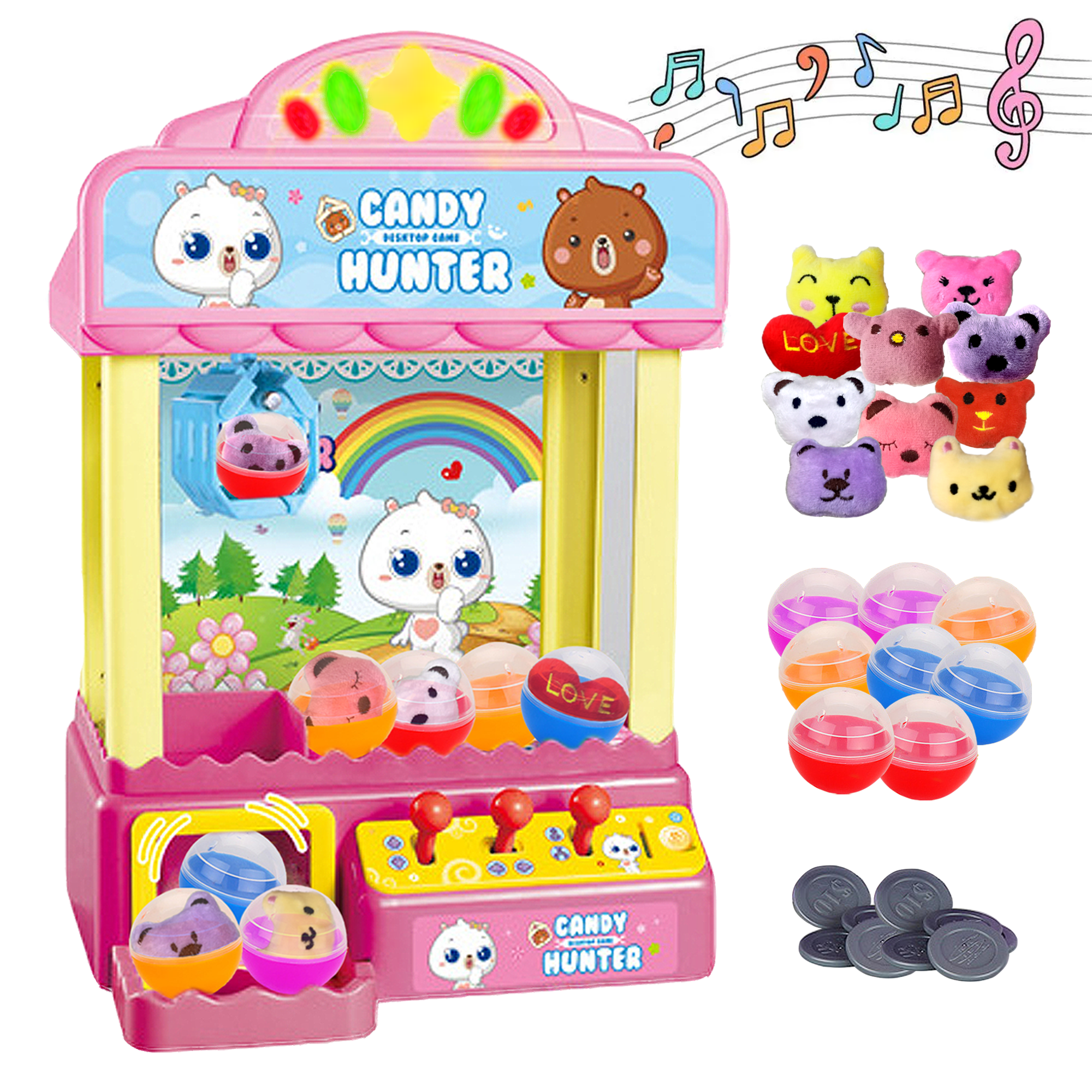 Richgv Claw Machine for Kids Toys for Toddlers, Mini Candy Vending ...