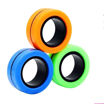 Richgv Rings Toys, Stress Relief Rings, Colorful Training Relieves ...