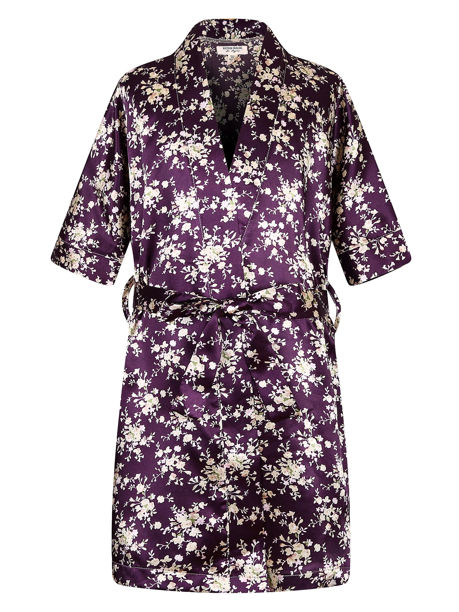 Richie House Girls' Satin Print Bathrobe Robe RH2722 - Walmart.com