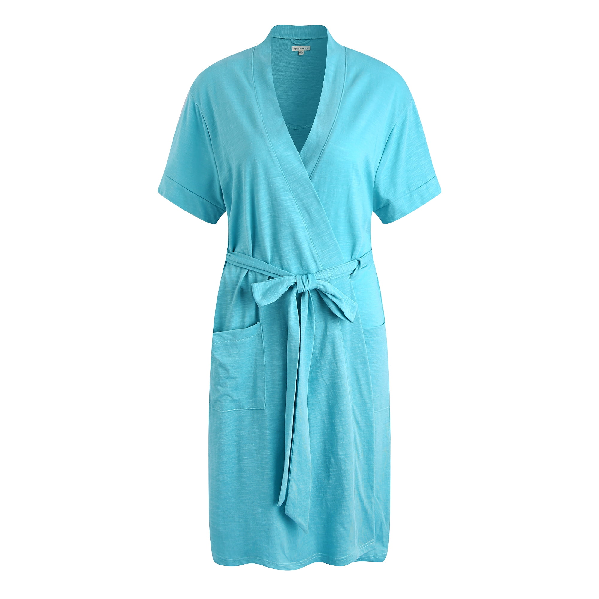 Richie House Kimono Robe Women's Short Sleeve Cotton Bathrobe Party ...
