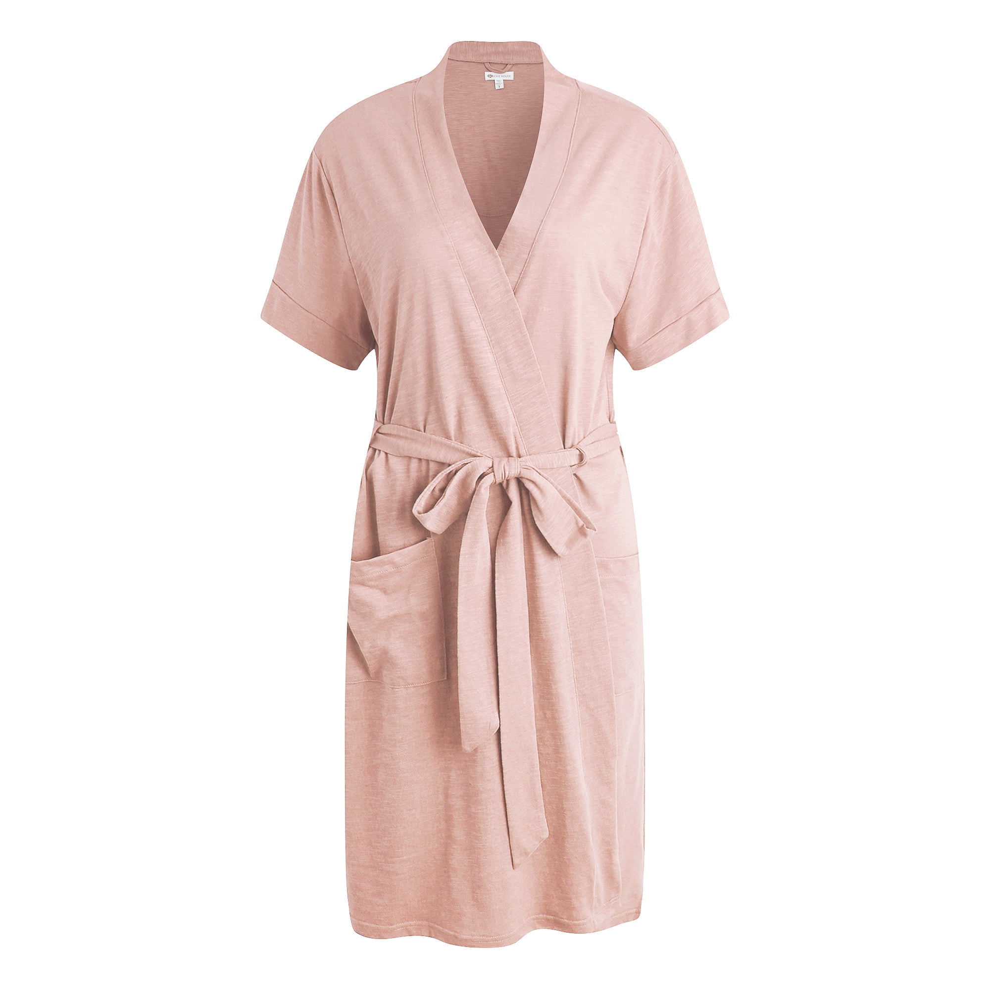 Richie House Short Kimono Robe Women's Sleeve Cotton Bathrobe Party ...