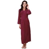 Richie House Women's Soft Kimono Bathrobe, 3/4 Sleeves, Slub Cotton, S ...