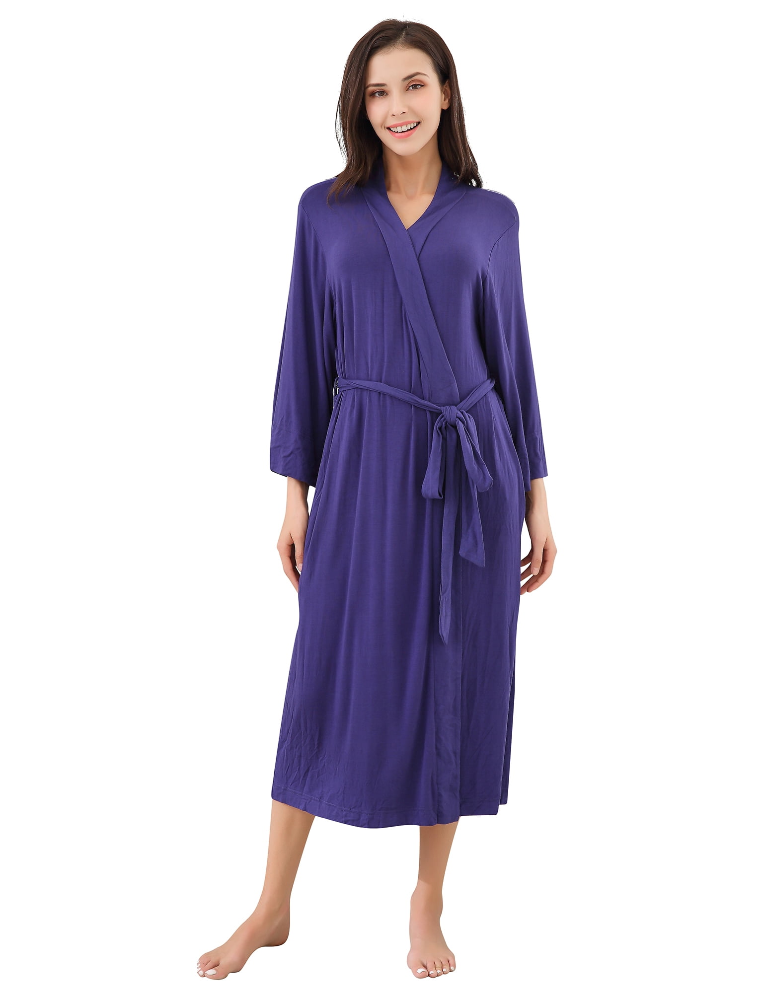 Richie House Women's Knit Robe Bathrobe RHW2765 - Walmart.com