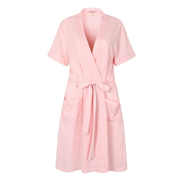 Richie House Women's Short Sleeve Cotton Bathrobe Robe RHW2753-F-S ...