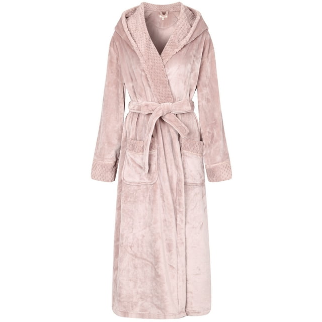 Richie House Women's Soft and Warm Robe Bathrobe with Hood RHW2823-A-L ...