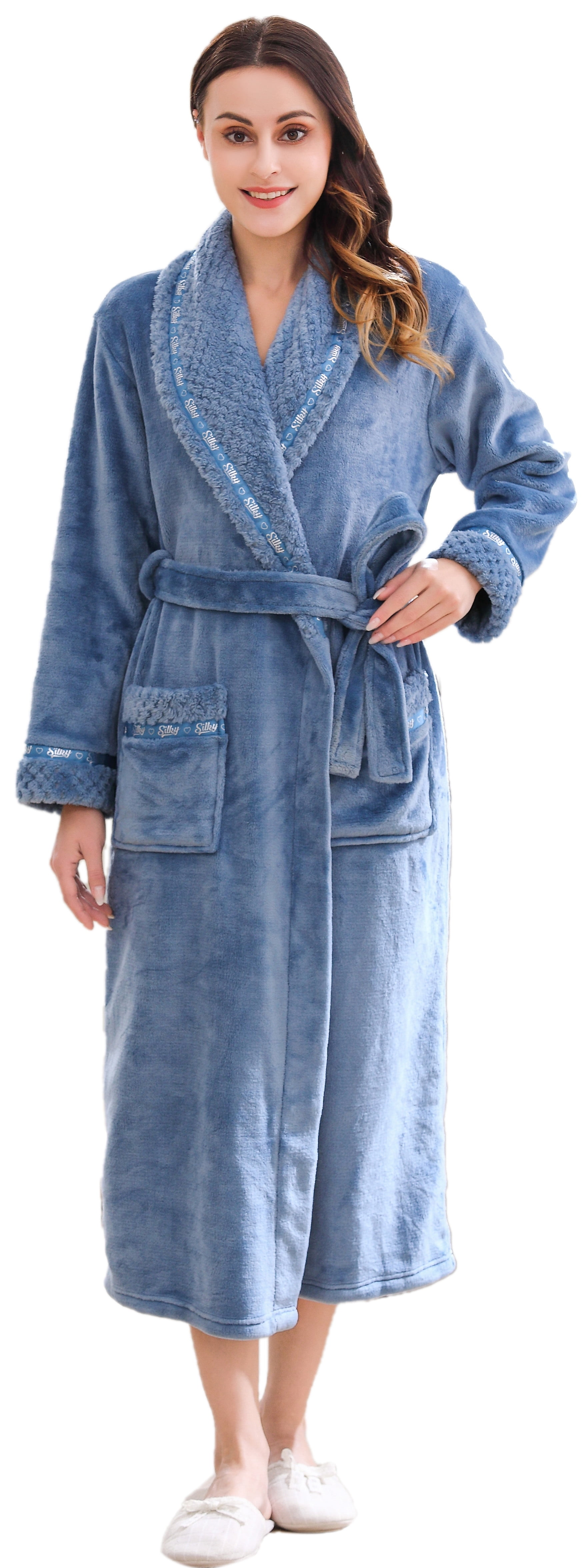 Richie House Women's long sleeve robe RH1591 - Walmart.com