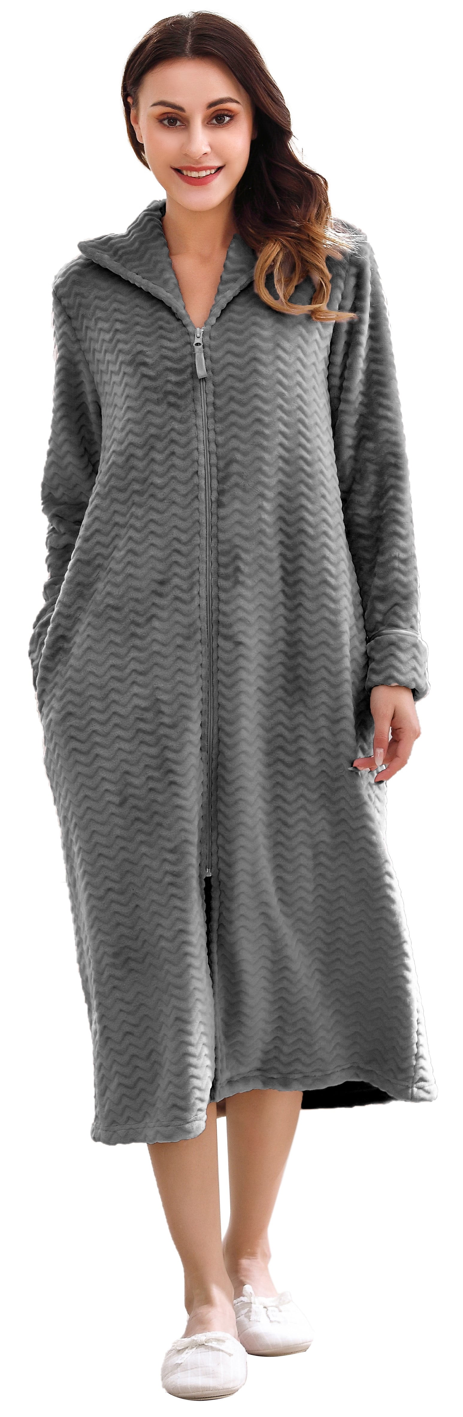 Richie House Women's long sleeve robe RHW2856 - Walmart.com