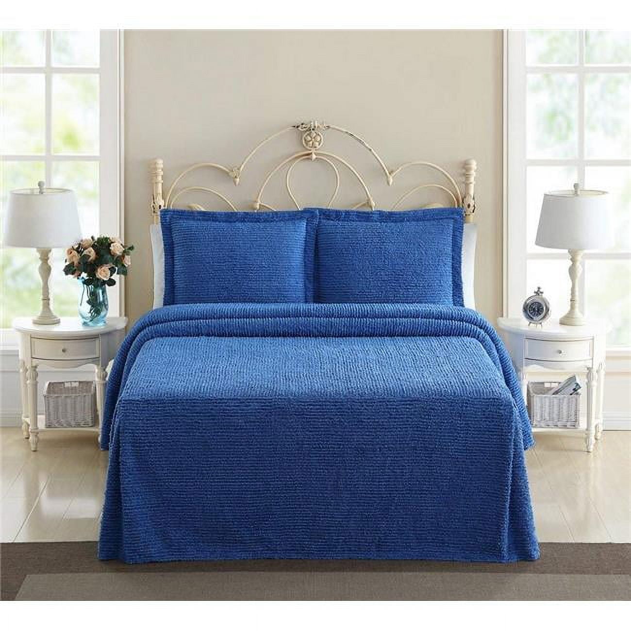 Richland Chenille Solid Bedspread, King - Walmart.com