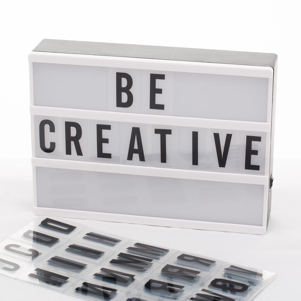 Richland LED Light Cinema Box with Letters & Numbers - Walmart.com