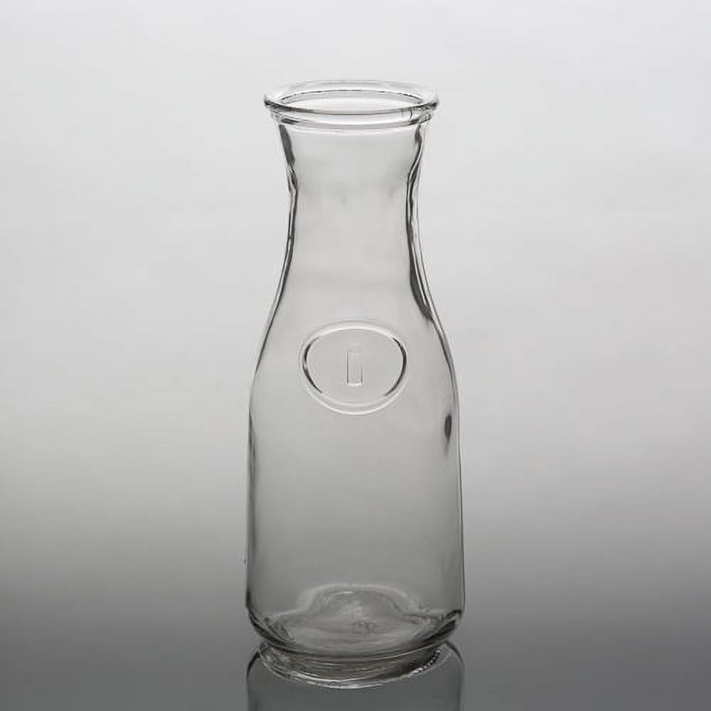 Richland Clear Glass Milk Bottle Vase, 8" Set of 12 for Weddings ...