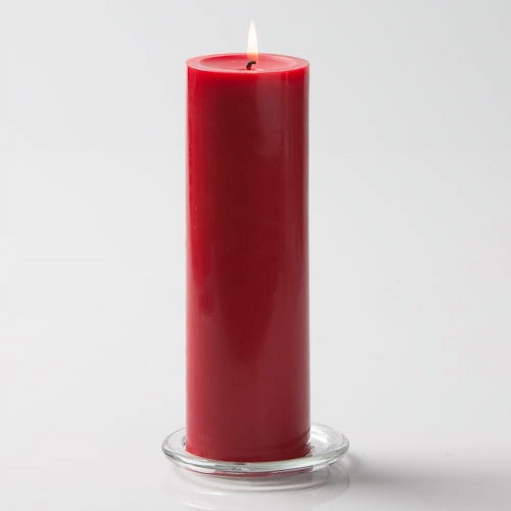 "Richland Red Single Pillar Candle 3"" x 9" - Walmart.com