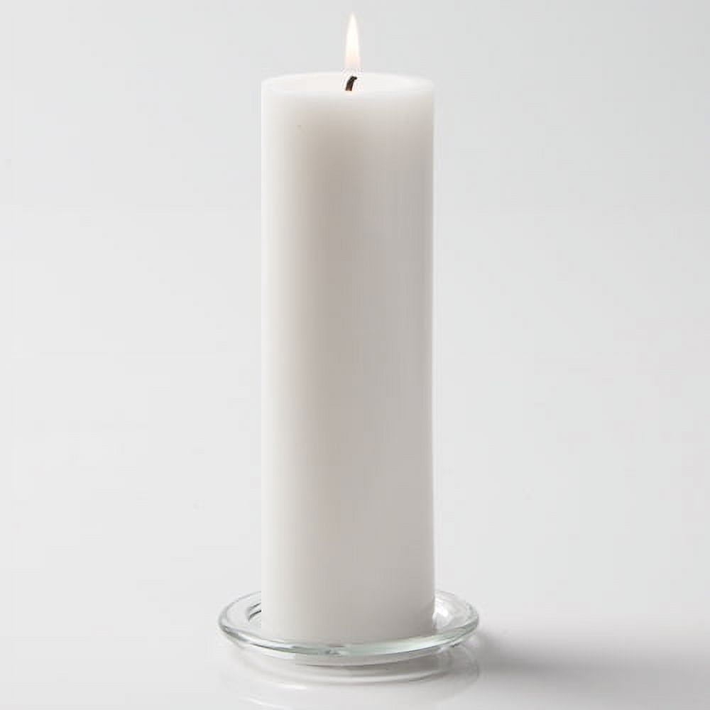 "Richland White Pillar Candle 3"" x 9"", Extra Large with Long Burning ...