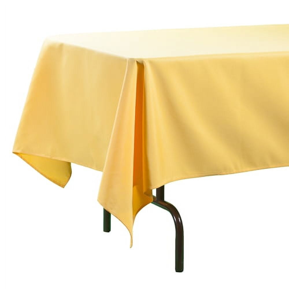 Richland Rectangle Tablecloth 60"x126" Yellow - Walmart.com