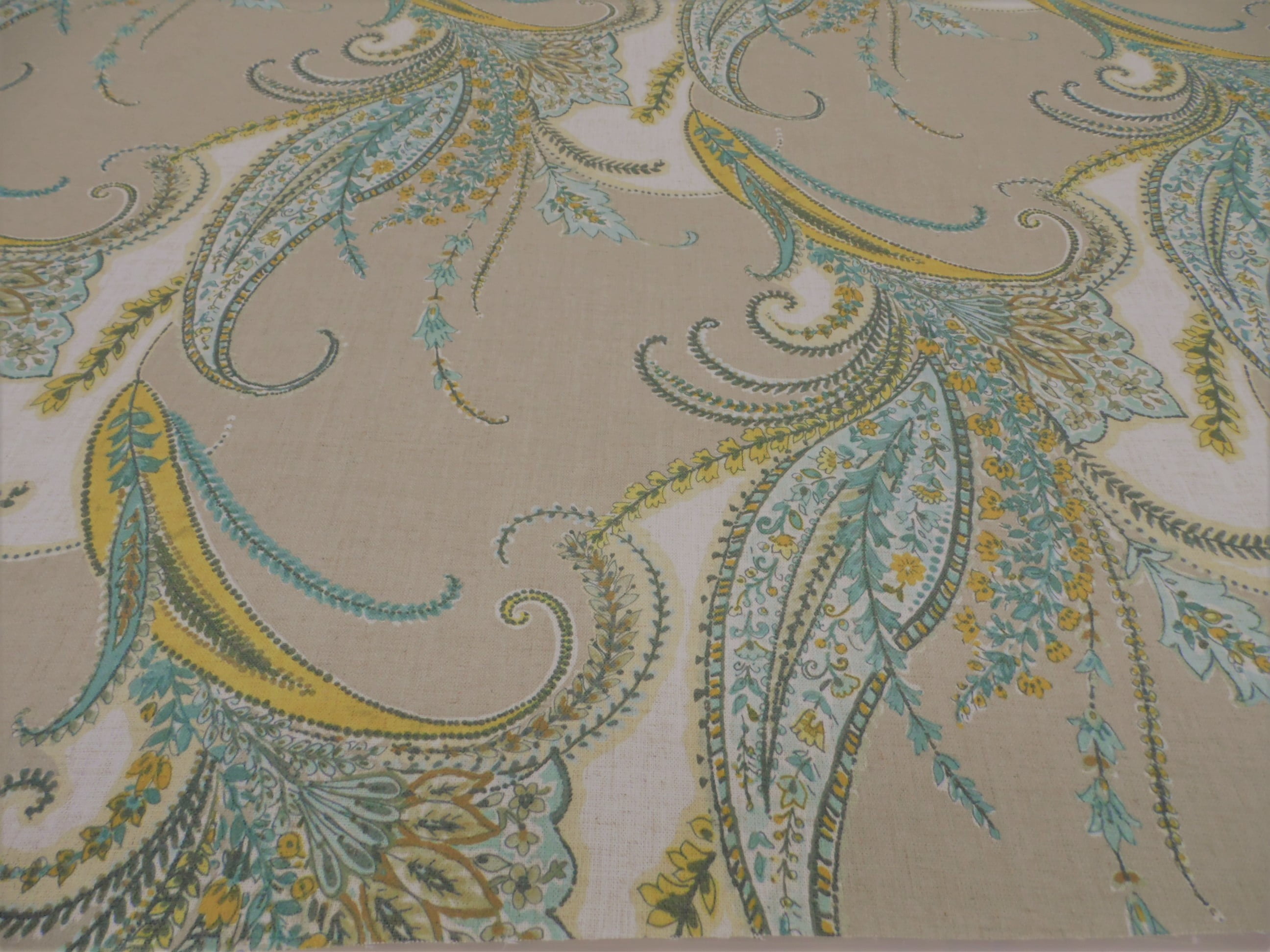 Richloom Upholstery Linen Fabric Rimbly Dune Paisley Floral OO46 - Walmart.com