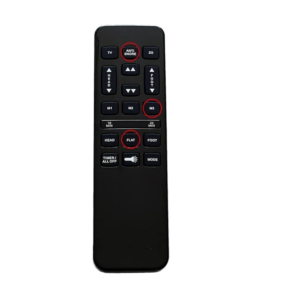 Richmat HJH55 Black Adjustable Bed Remote Hand Control Handset ...