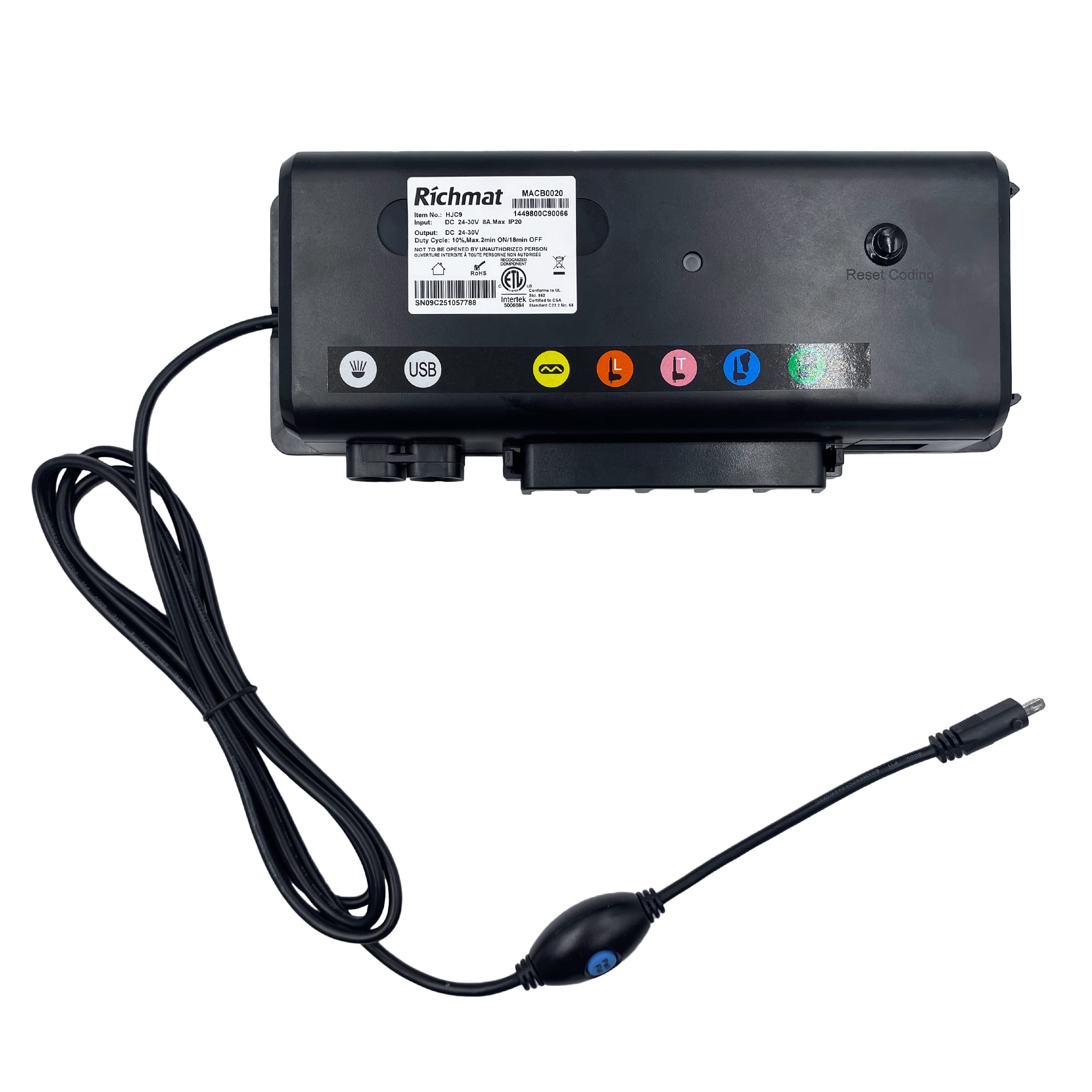 Richmat Model HJC9 Control Box Replacement for Adjustable Bed - Walmart.com